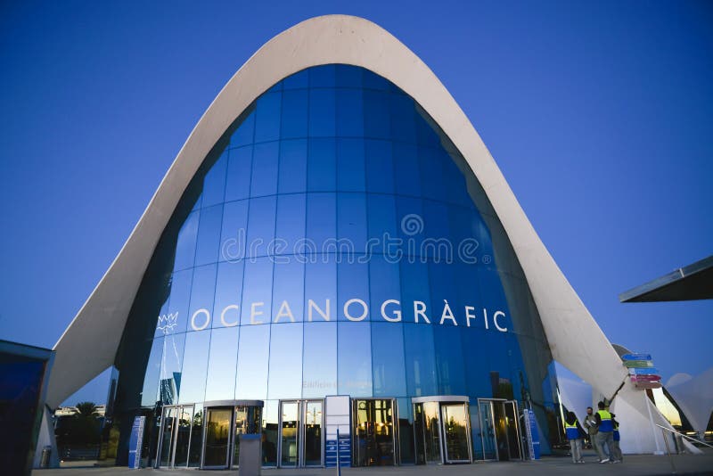 Entrance of Oceanografic Valencia Editorial Stock Image - Image of ...