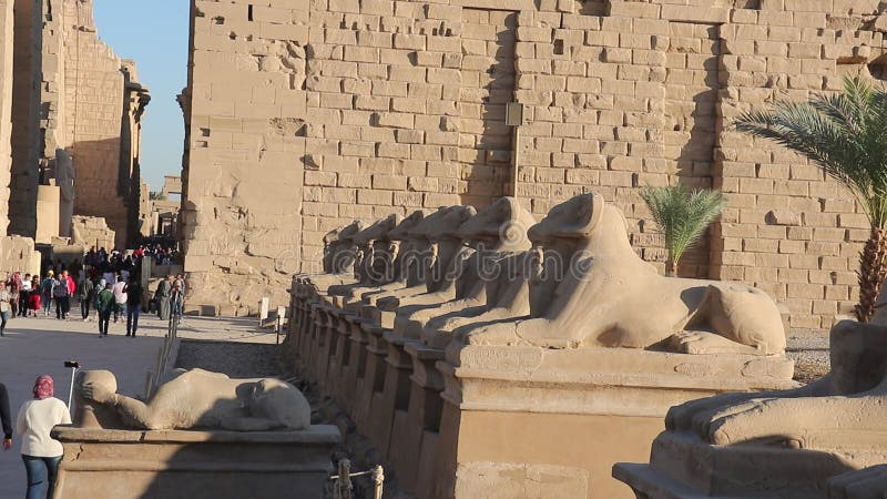 The Entrance Pylon at Karnak Temple, Egypt Editorial Stock Image ...
