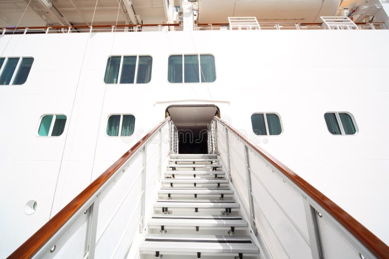 Stairs To Passenger Cruise Ship Stock Photo - Image of step, rest: 26281500