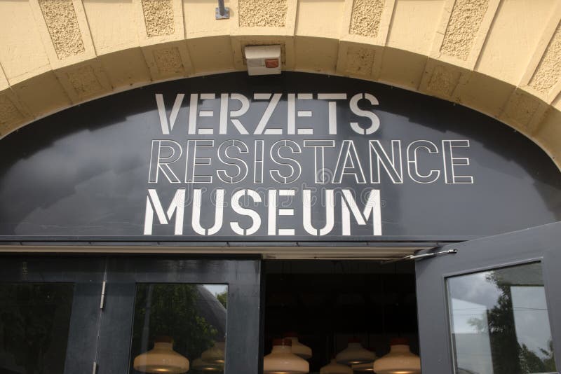 Entrance of the Resistance Museum at Amsterdam the Netherlands 30-8 ...
