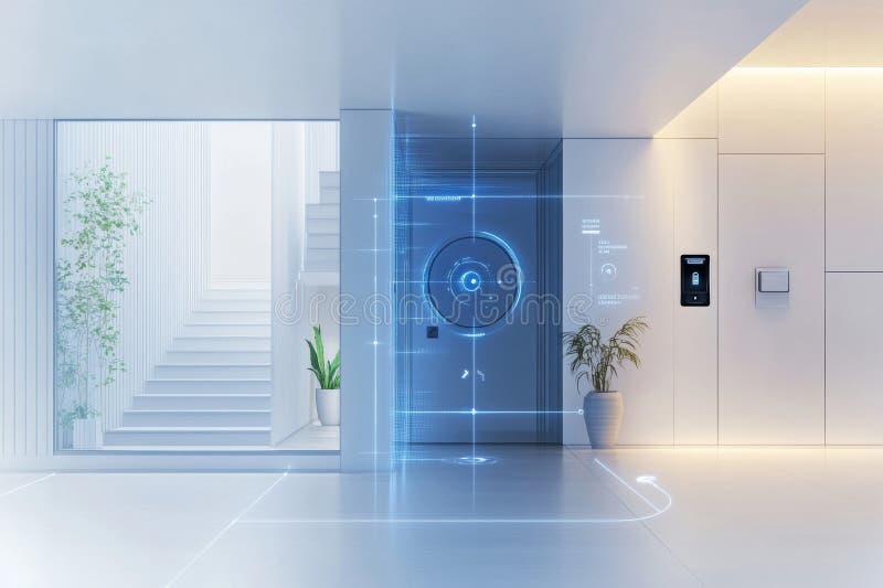 The Entrance Showcases Advanced Security Features, Including Cameras ...