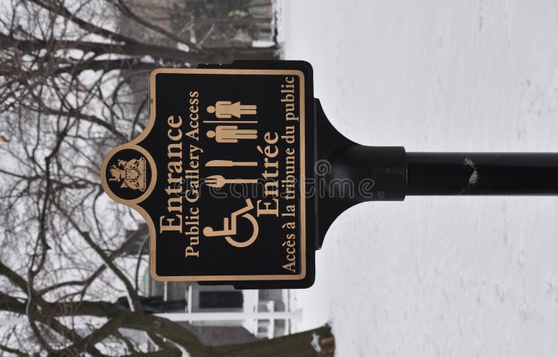 Entrance sign post stock image. Image of cornerstone - 40834675