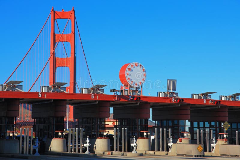 The Entrance Station of Golden Gate Bridge Stock Image - Image of ...
