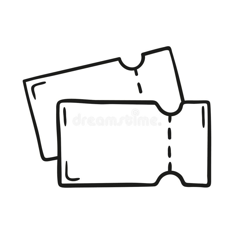 Entrance Ticket Vector Icon. Stock Vector - Illustration of ticket ...