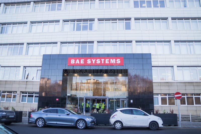 Entrance To BAE Systems Building in Glasgow Editorial Image - Image of ...