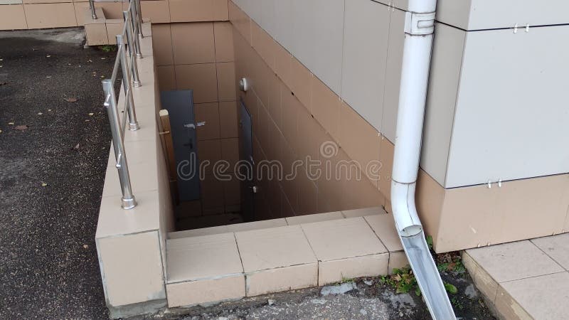 Entrance To the Basement of the Building Stock Video - Video of ...