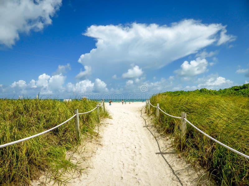 Entrance to the beach stock photo. Image of holiday, beachlife - 87035478