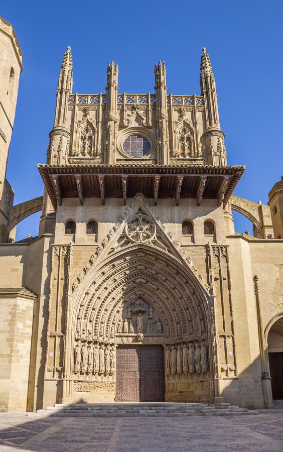 Entrance To Cathedral Huesca Stock Photos - Free & Royalty-Free Stock ...