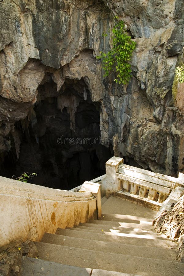 Entrance to the Cave stock image. Image of stone, petchaburi - 3926881