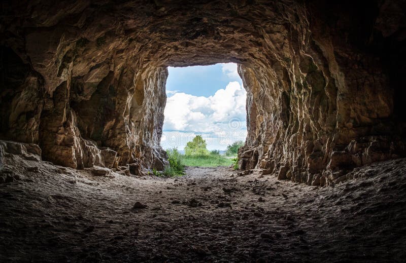 In a cave stock image. Image of grunge, geological, grotto - 146160763