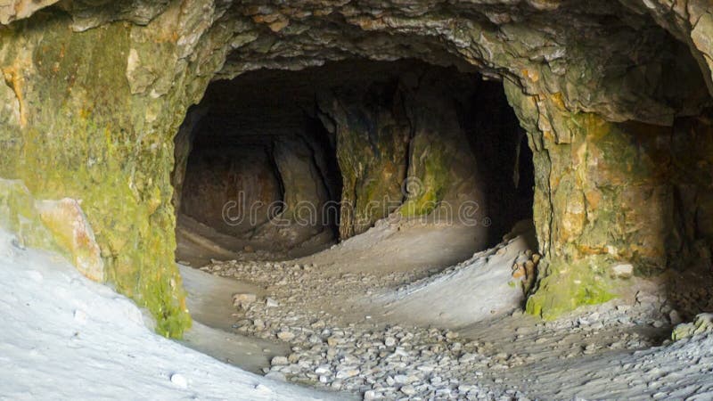 Entrance to the cave stock video. Video of karst, formation - 193519153