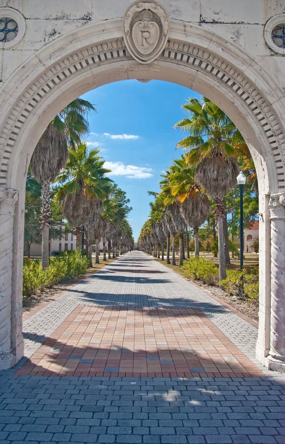 Entrance To Charles Ringling Mansion Stock Image - Image of walkway ...