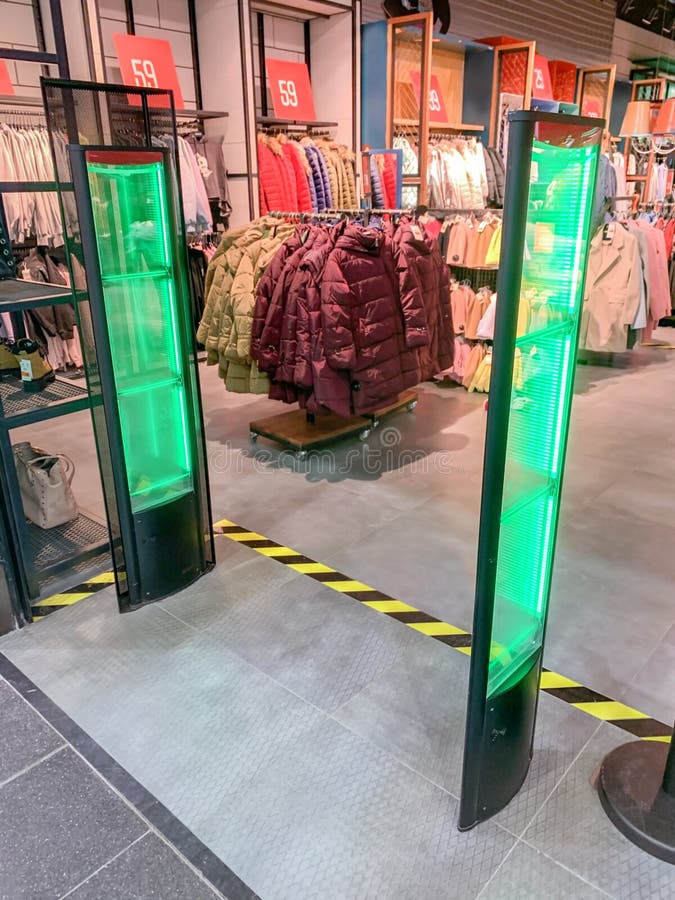 The Entrance To Clothing Store Stock Photo - Image of marketing ...