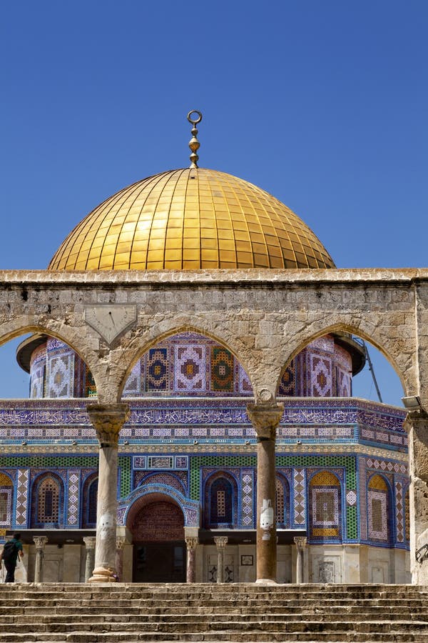 Dome of the Rock Entrance stock image. Image of history - 29760925