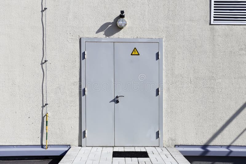 Entrance To the Power Plant Stock Photo - Image of plant, electric ...