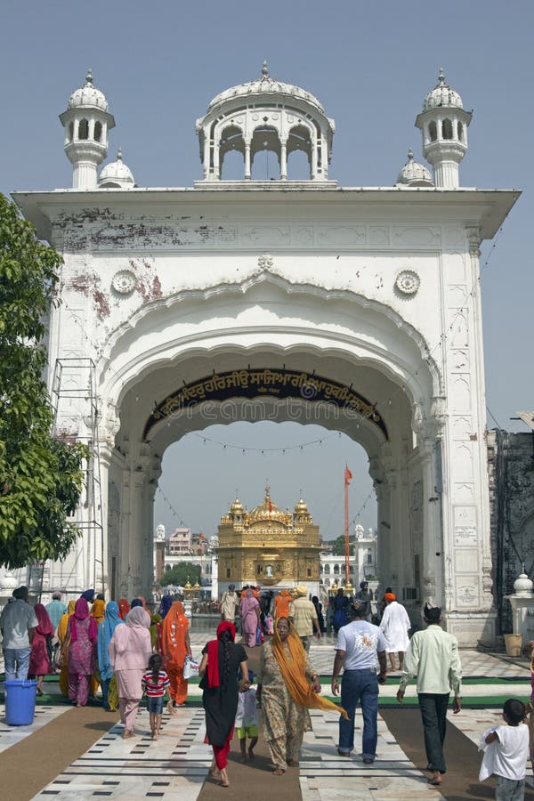 The Entrance To Golden Temple,Amritsar Editorial Stock Photo - Image of ...
