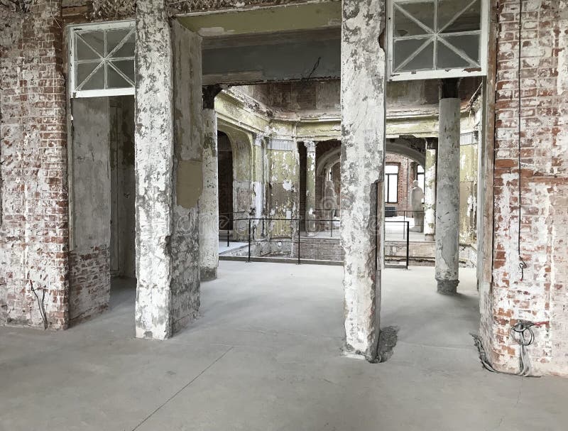 Entrance to the main hall stock photo. Image of column - 258631838