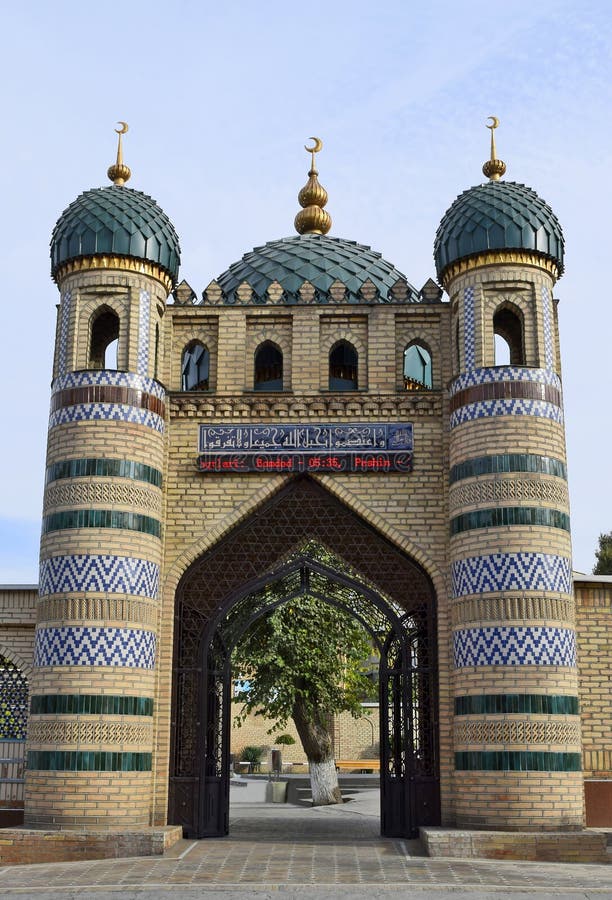 The Entrance To the Mosque is of Brick. Stock Image - Image of religion ...
