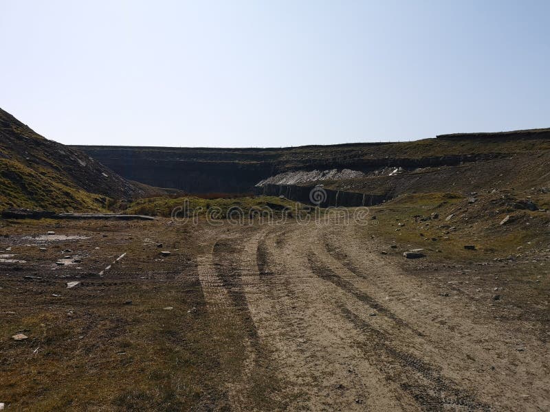 Entrance To the Old Mining Site in Cumbria Stock Image - Image of ...