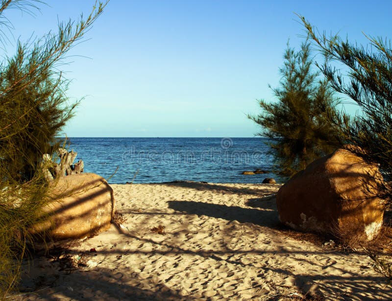 Entrance to sea stock photo. Image of coastline, coastal - 56640036
