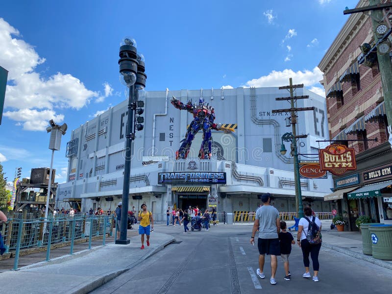 The Entrance To the Transformers Ride at Universal Studios in Orlando ...