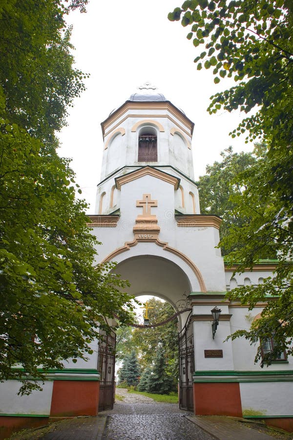 Entrance Tower-bell Tower in Ostrog Castle, Ostrog Stock Image - Image ...