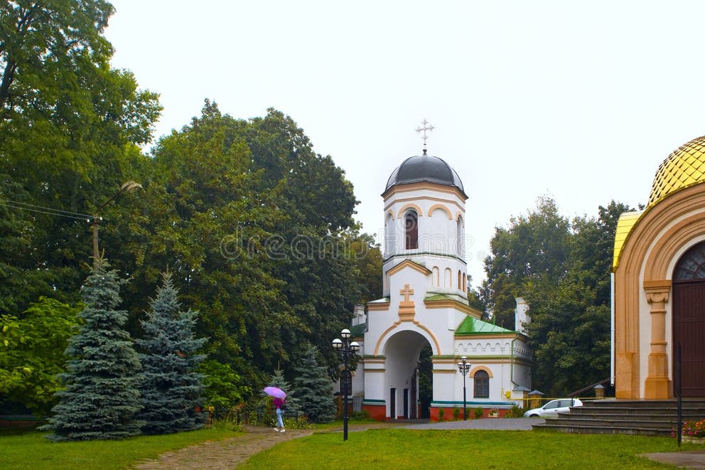Entrance Tower-bell Tower in Ostrog Castle, Ostrog Stock Image - Image ...