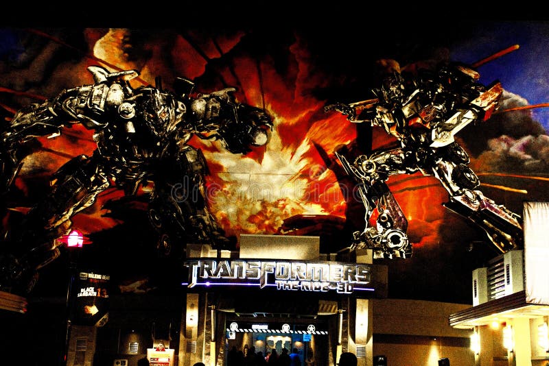 Entrance of Transformers the Ride 3D Editorial Photo - Image of ...
