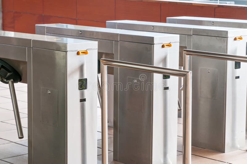 Entrance turnstiles stock image. Image of light, leave - 37268879