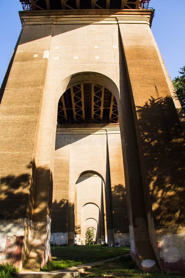 The Entrance Under the Hell Gate Bridge with Shade of Tree Stock Image ...