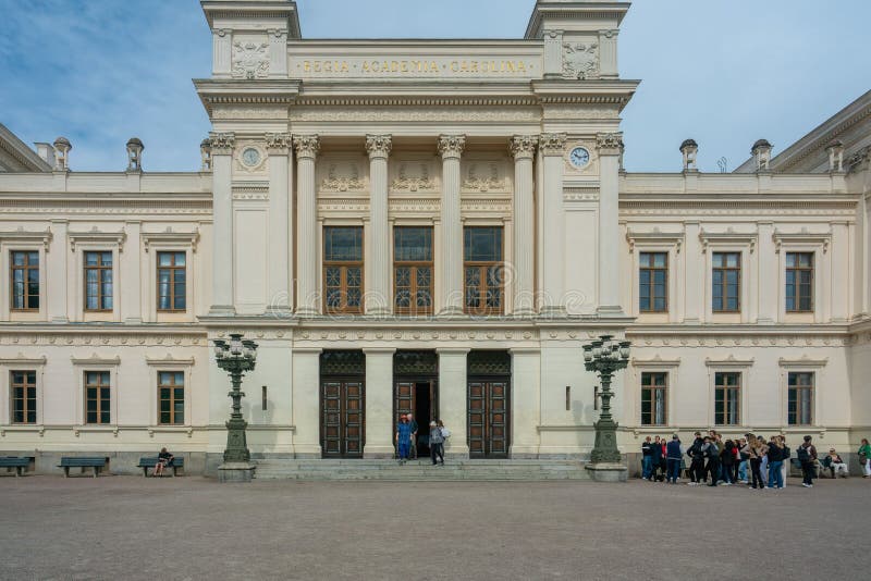 Entrance of the University Main Building of Lund University, Lund ... Entrance of the University Main Building of Lund University, Lund ...
