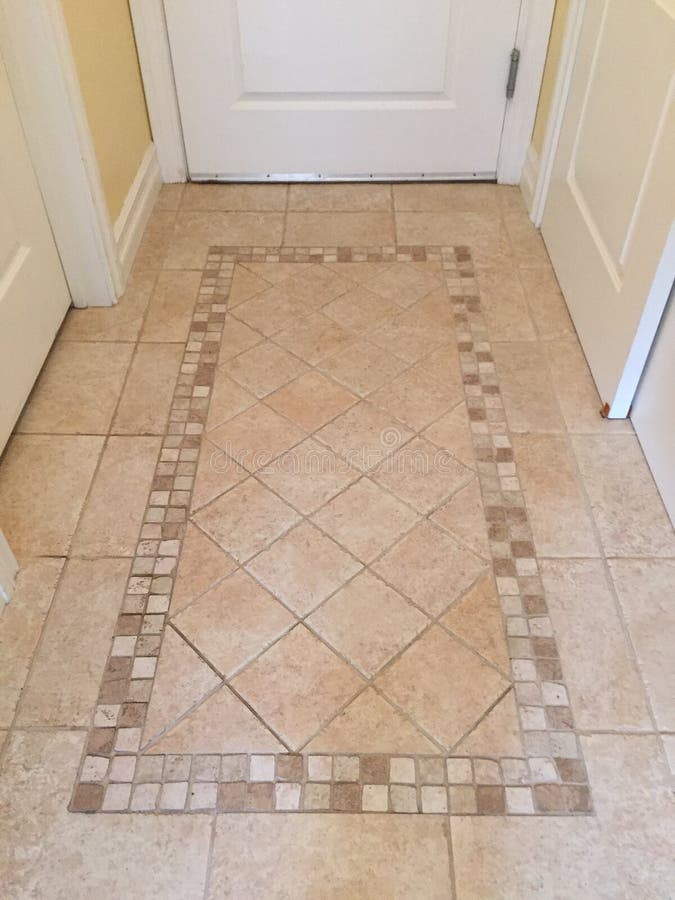Entrance Way Pattern Tile stock image. Image of door - 52656629