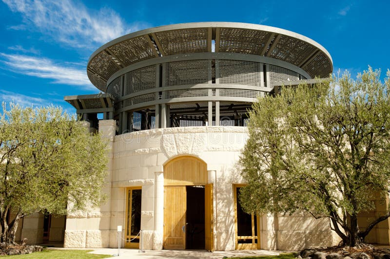 Winery Opus One in Napa Valley, USA. Entrance of Famous Wineyard Opus ...