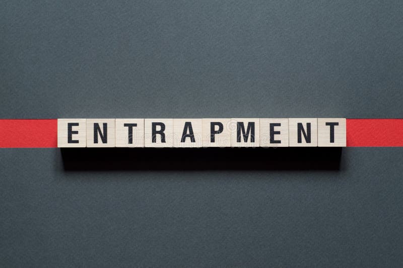 Entrapment Word Concept on Cubes Stock Photo - Image of failure ...