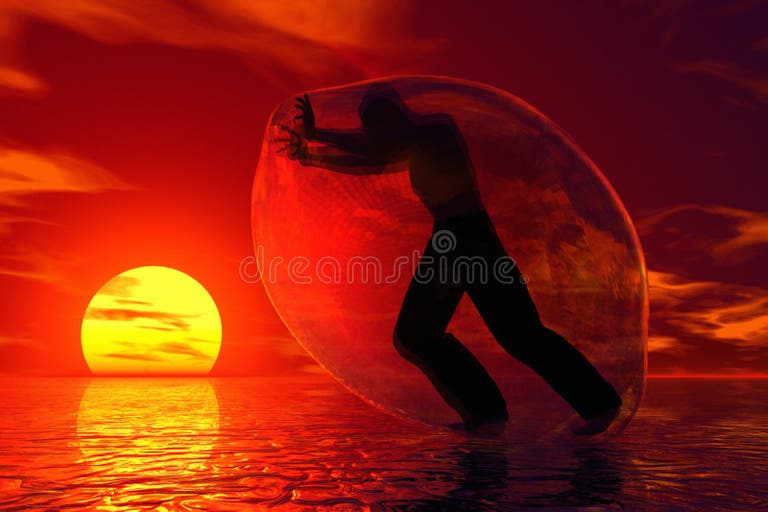 Entrapped man stock illustration. Illustration of entrepreneur - 26568988