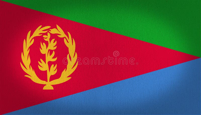 Entrea-Flagge stock abbildung. Illustration von blätter - 93115755