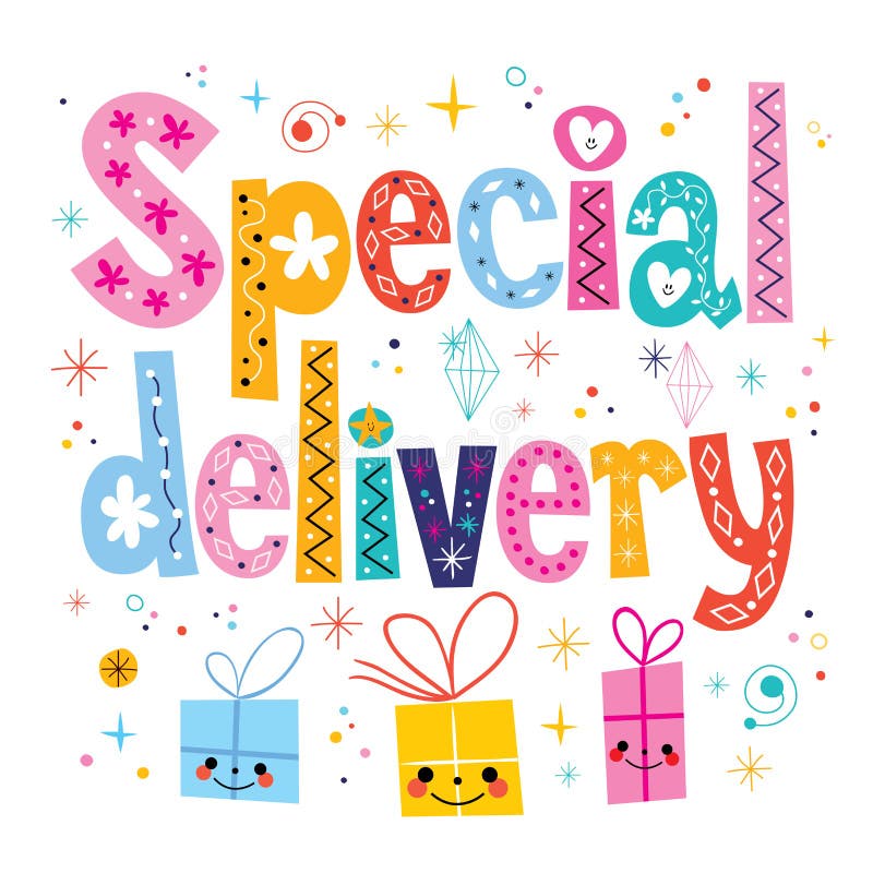 Sello Redondo Azul Del Vintage Del Grunge De La Entrega Especial ...