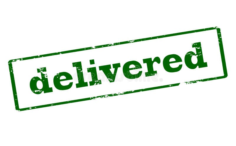 Entregado stock de ilustración. Ilustración de sello - 82944968