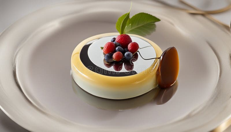Entremet - Mirror Glazed Dessert Stock Illustration - Illustration of ...