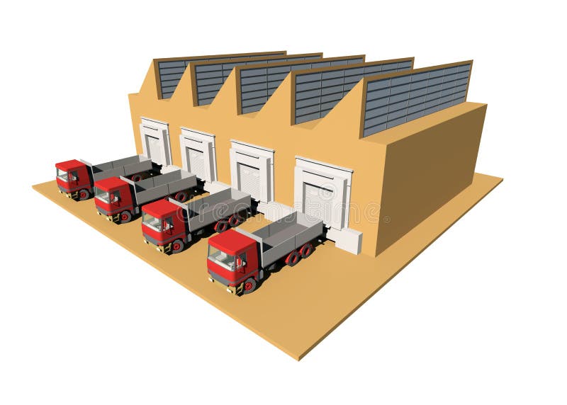 Entrepôt illustration stock. Illustration du headquarters - 11726766