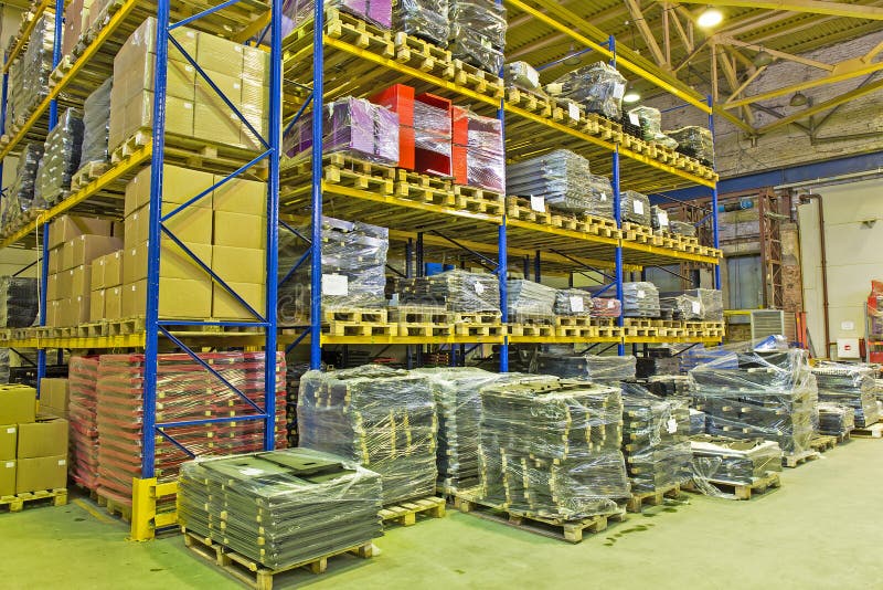Entrepôt de produits finis photo stock. Image du occupation - 48762930