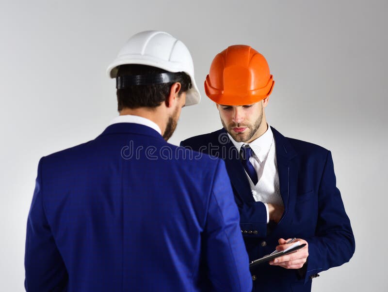 Engineer Back View Isolated Stock Image - Image of industry, young ...