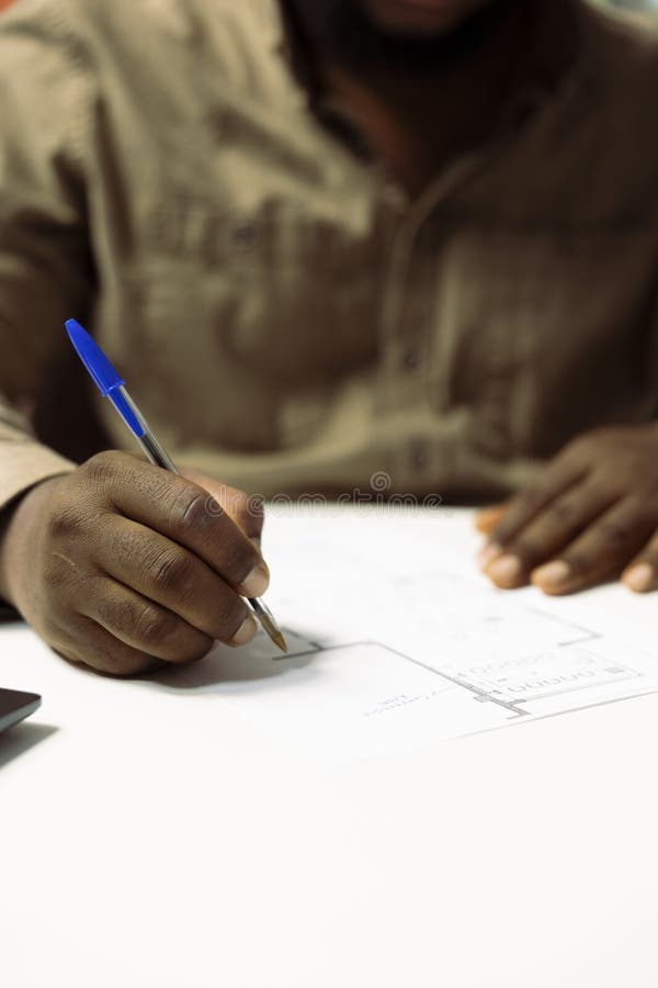 Entrepreneur Evaluating and Drafting Blueprints To Design the New ...