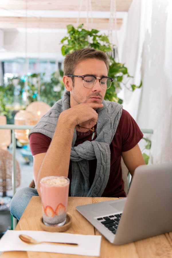 Entrepreneur Feeling Curious Thinking about Launching New Startup Stock ...