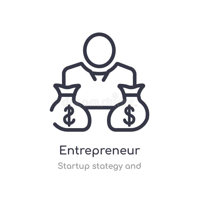 Entrepreneur Linear Icon. Modern Outline Entrepreneur Logo Conce Stock ...