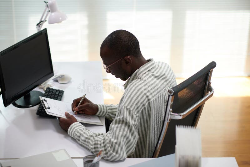 Entrepreneur Signing Documents Stock Photo - Image of department ...