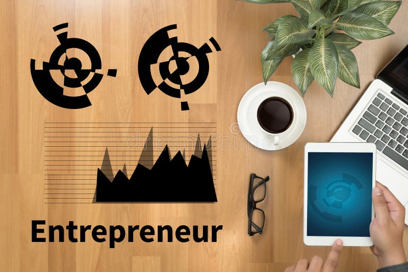 Entrepreneur Team Working in Office. Using Digital Tablet and Stock ...