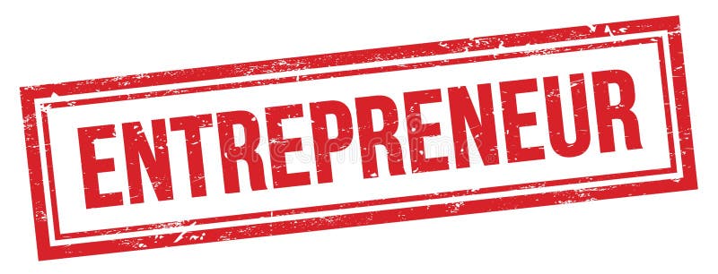 ENTREPRENEUR Word on Red Rectangle Stamp Sign Stock Illustration ...
