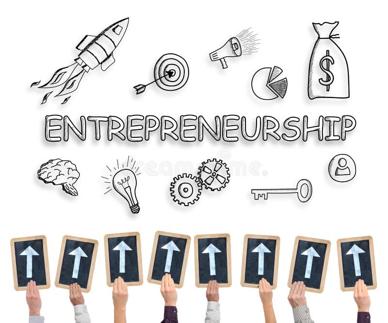 Concept of Entrepreneurship Stock Illustration - Illustration of ...