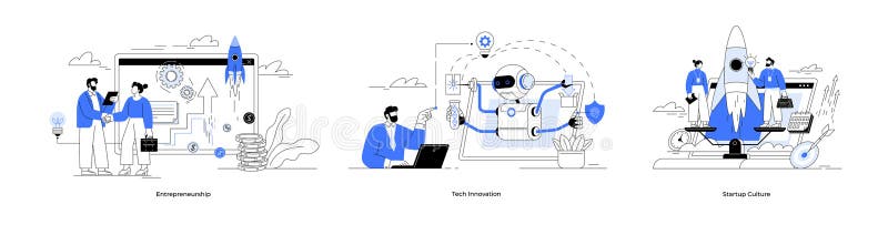 Entrepreneurship Tech Innovation Startup Culture. Business Incubator ...